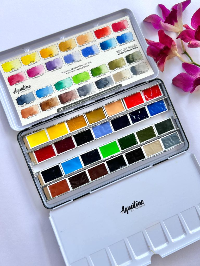 Aquatone Artist Watercolour Pan Set - 28 Full Pans - Aquatone